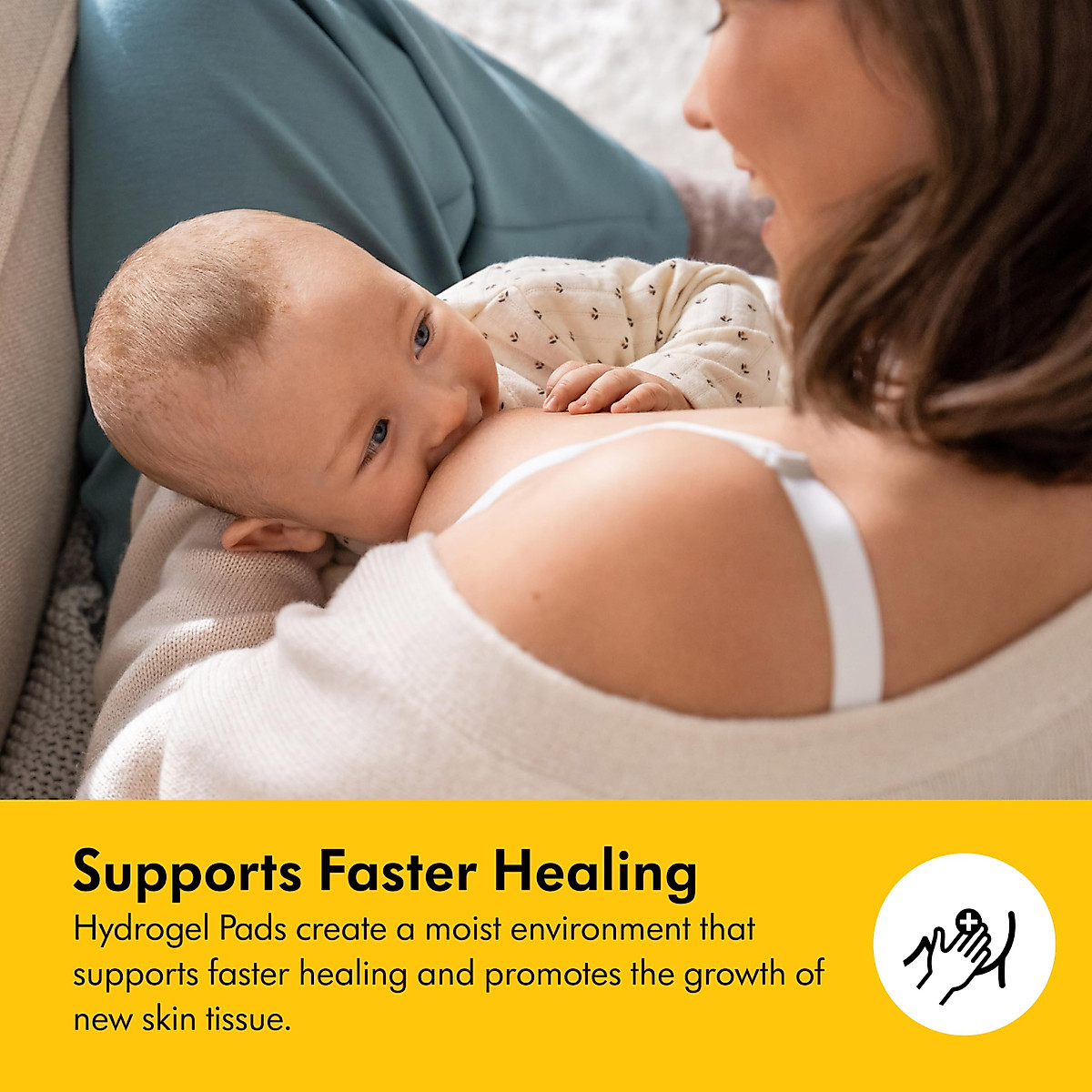 Medela Soothing Gel Pads for Breastfeeding, 4 Count Pack, Tender Care HydroGel Reusable Pads, Cooling Relief for Sore Nipples from Pumping or Nursing