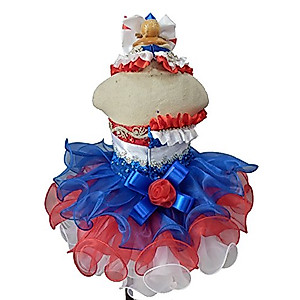 Jenniferwu G272K Infant Toddler Baby Newborn Little Girl's Pageant Party Birthday Dress Blue (as1, Age, 12_Months)