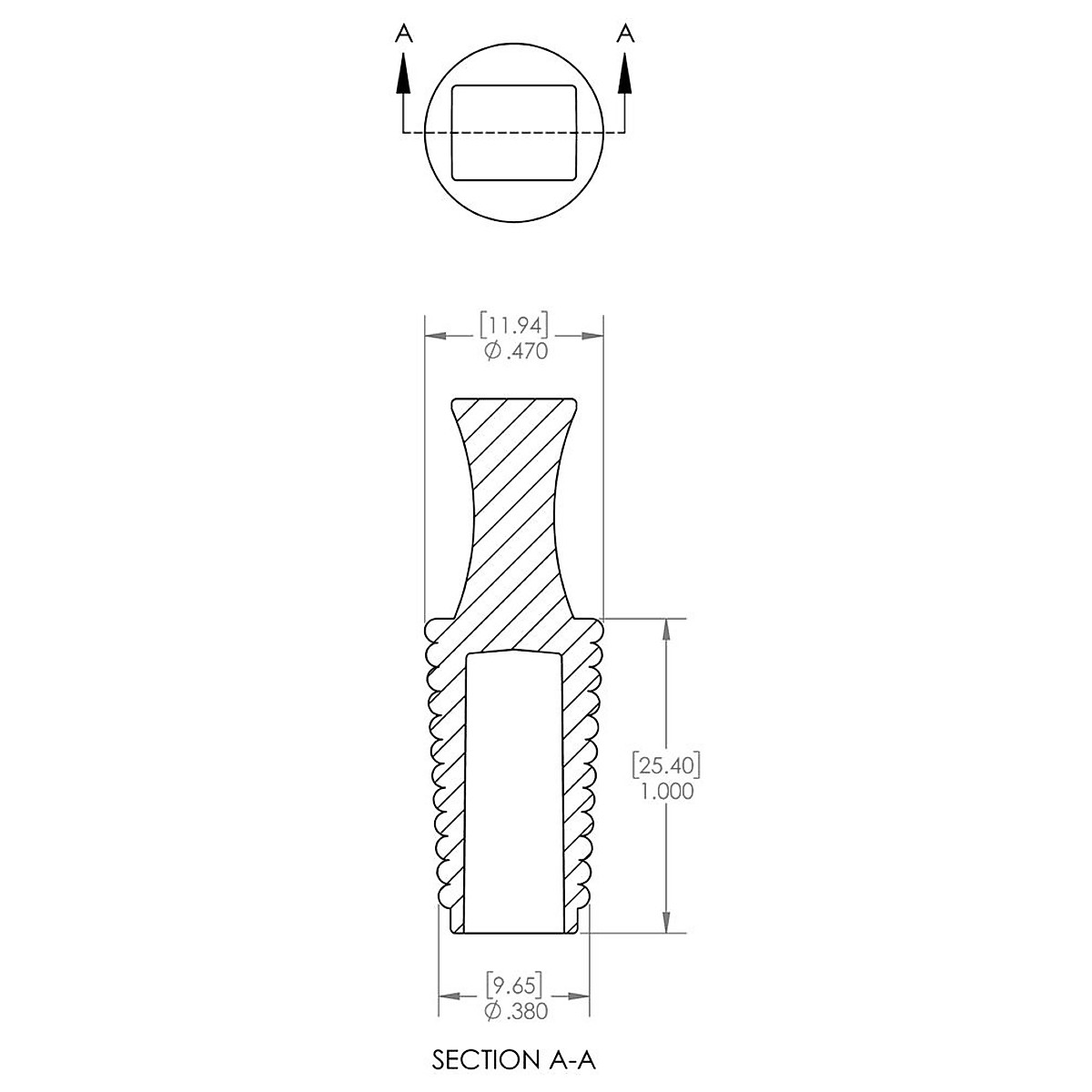 Caplugs SH-31660 Masking NBR Flangeless Plug. to Plug Min 0.38" Max 0.47" Height 1" FP00468, Nitrile, to Plug Mini 0.38" Medium 0.47" Height 1", Black