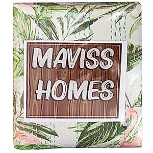 Maviss Homes Indian Traditional Handmade Patchwork Cotton Super Soft Kantha Quilt Blanket | Throw Bedspread Blanket | Bedroom Décor Throw Quilt |Home Décor; Green