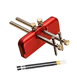 Adjustable Marking Gauge,Aluminum Alloy Scribing Mortise Gauge Woodworking Marking Gauge Double Head Mortise Gauge for Woodworking,Wood Marking