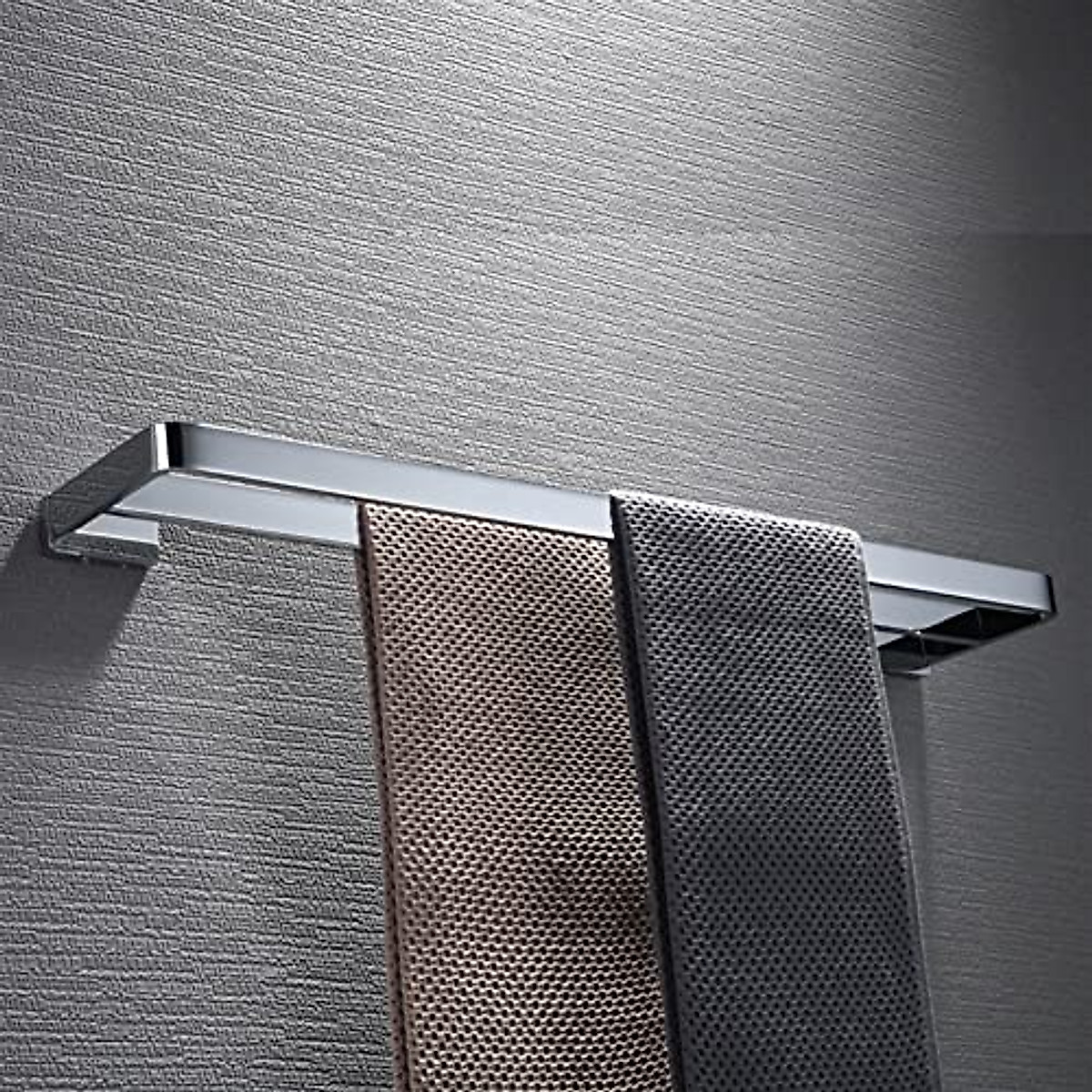 Bath Towel Bar Solid All Copper Double Rod Towel Rail, Bathroom Towel Rack, High-end Towel Bar Hardware Pendant Towel Holder (Color : 40CM)
