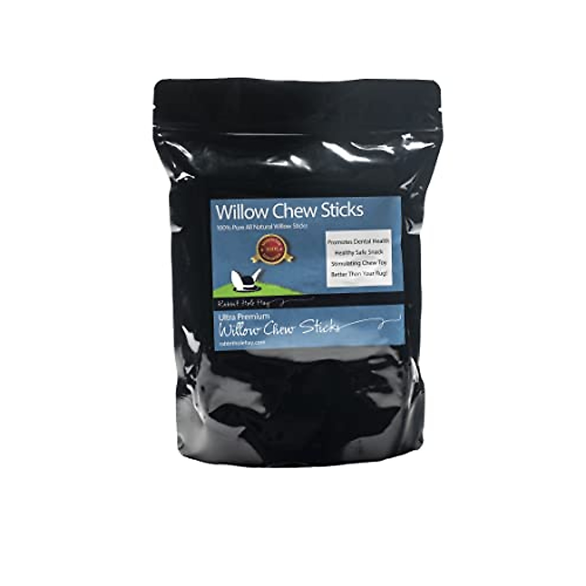 Rabbit Hole Hay Ultra Premium, All Natural Willow Chew Sticks for Your Small Pet Rabbit, Chinchilla, or Guinea Pig (Bundle of 125)