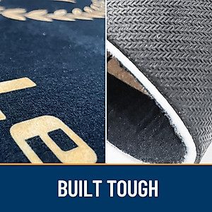 Differ More Customized Monogram Welcome Mats Outdoor for Front Door(Made in USA) - Custom Welcome Door Mats Indoor Entrance with Initial - Low-Profile Floor Mat for Yard(30"x18")