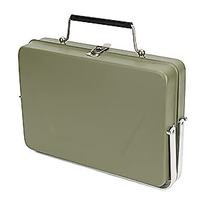 Folding Barbecue Grill Portable,Charcoal Grills Portable Charcoal Grill, Non Stick Easy Installation Mini Portable Charcoal BBQ Grill 410 Stainless Stee for Backyard Picnic (Green)