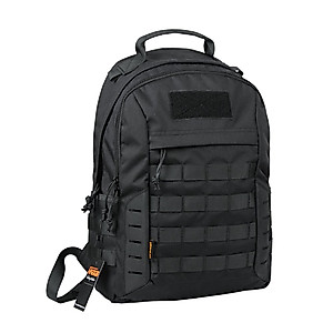 EXCELLENT ELITE SPANKER Military Tactical Backpack 18L Molle Backpacks Army Assault Survival Rucksack Pack (BLK)