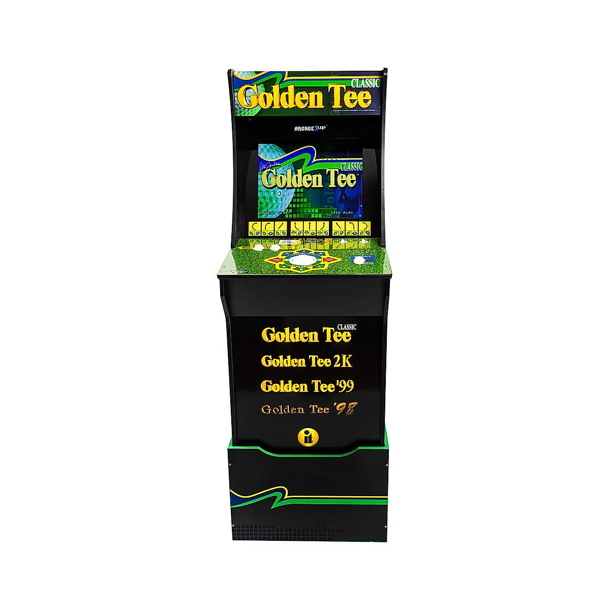 Arcade 1Up Golden Tee Classic Arcade with Riser, 5ft