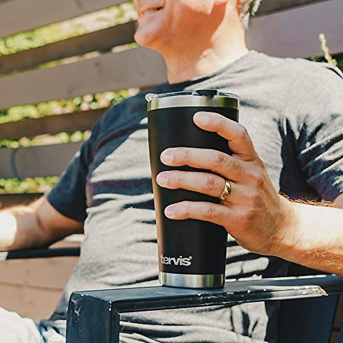 Tervis Old Legend Mermaid Insulated Tumbler, 30 oz Stainless Steel, Silver