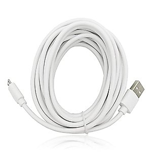 PDEEY Baby Monitor Cord, Replacement for LBTech, Owlet, Infant Optics, eufy, Moonybaby, VAVA - Micro USB Charger Cable 13 ft