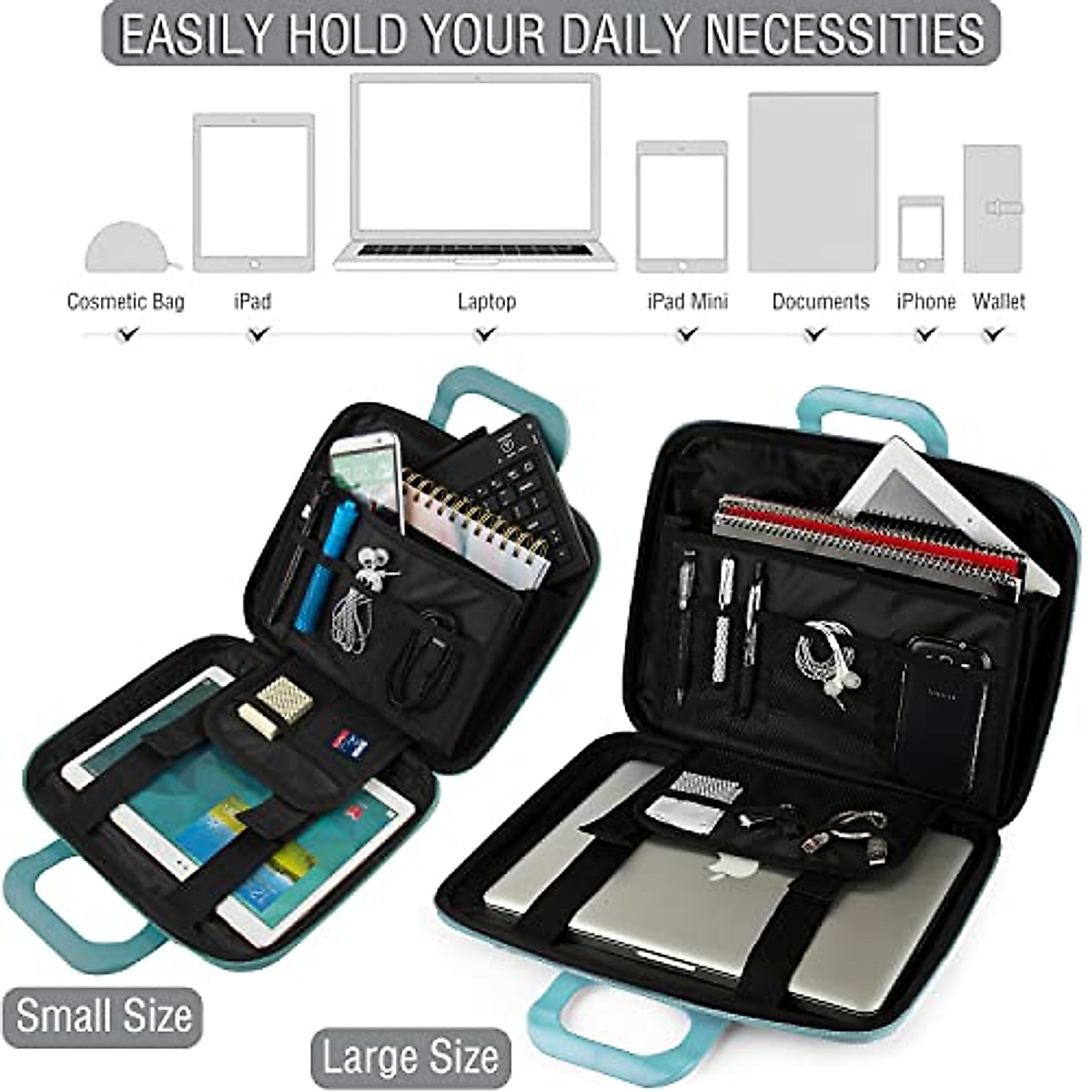 ROXIE Leather Laptop Shoulder Messenger Bag Briefcase Sleeve for ASUS ZenBook 13 Chromebook Flip 14, VivoBook S14, ROG Zephyrus G14