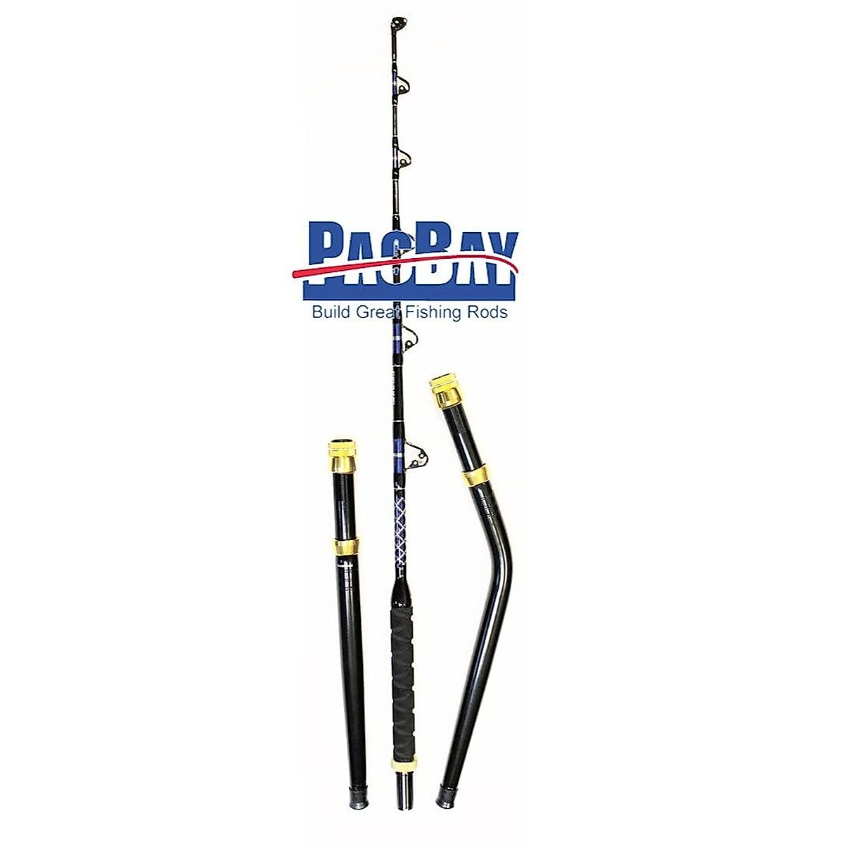 XCALIBER MARINE PRO Tournament Series 6' 30-50 Saltwater TROLLING Rod Includes Bent and Straight Butt