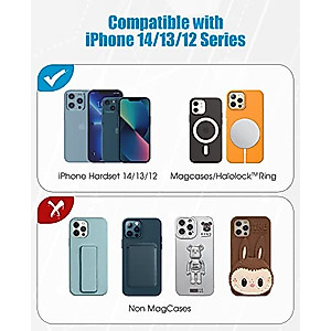 LUWUIDEN 5000mAh Magnetic Wireless Power Bank, Transparent Portable iPhone Charger, Ultra Slim Battery Pack w/LED Display, Emergency Wireless Charger, 20W PD Fast Charge for iPhone 14/13/12 Series