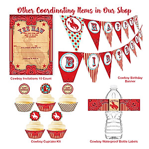 POP parties Cowgirl Pink - 12 Table Tents - Cowgirl Buffet Cards - Cowgirl Place Cards - Cowgirl Party Decorations - Cowgirl Party Supplies - Farm Party Supplies