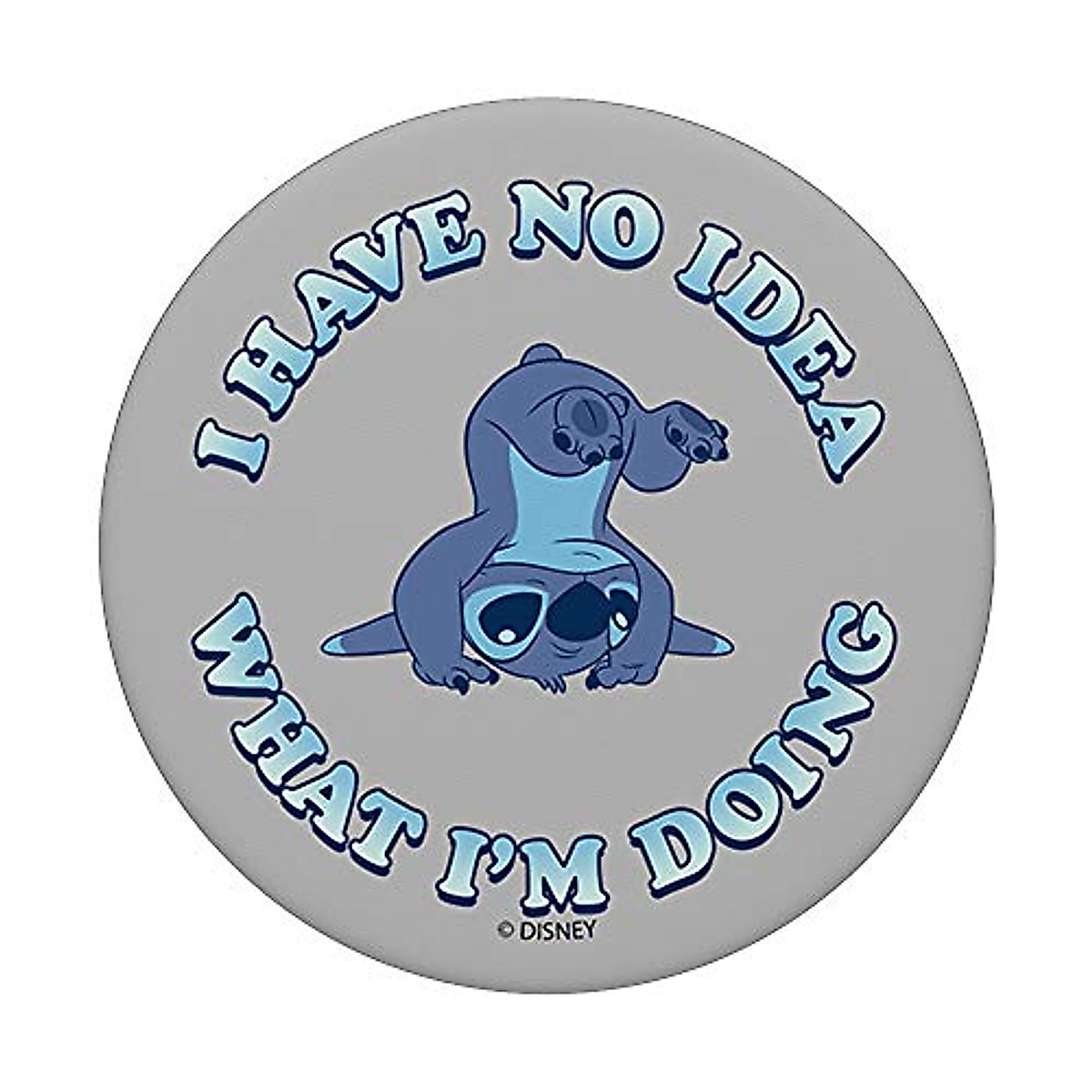 Disney Lilo & Stitch No Idea Stitch PopSockets PopGrip: Swappable Grip for Phones & Tablets