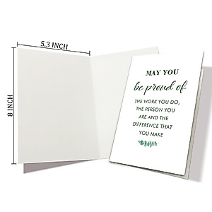 Heyshoo May You Be Proud Of The Work You Do, Thank You Card, Teacher Thank You Card, Corporate Key Worker Thanks Gift