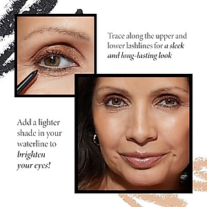 LAURA GELLER NEW YORK INKcredible Gel Eyeliner - Indigo Night - Waterproof Smudge-proof Eyeliner Pencil - Built in Sharpener