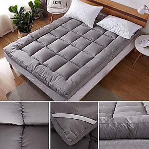 Foreate Mattress Pad Quilted Mattress Topper Protector Pillow Top Mattress Cover, Soft and Comfortable, Down Alternative Filling for Twin/Full/Queen/King Size