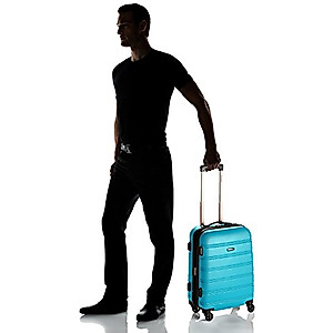 Rockland Melbourne Hardside Expandable Spinner Wheel Luggage, Turquoise, Carry-On 20-Inch