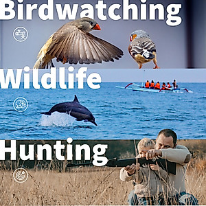 Gosky 12x55 HD Monocular Telescope with BAK4 Prism & FMC Lens, Lightweight with Smartphone Adapter - For Bird Watching, Hunting, Hiking, Traveling