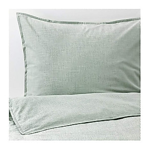 IKEA Bergpalm Duvet Cover and Pillowcases Green Stripe 604.231.86 Size: Twin