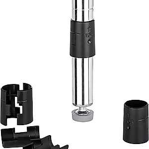 Wire Shelf Clips for 3/4" Post, WMDXF Wire Shelving Shelf Lock Clips 25 Pairs 50 Pieces, Shelving Sleeves Replacements, Black