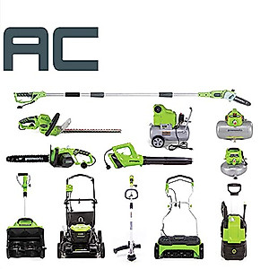 Greenworks 12 Amp 235MPH Variable Speed Corded Blower/Vac includes Metal Repeller, 24072