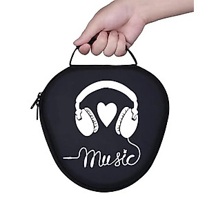 Hard Case for New AirPods Max, Travel Carrying Headphone Case with Music Cool Music Earpad Cover Protective Portable Storage Bag Gift APM5