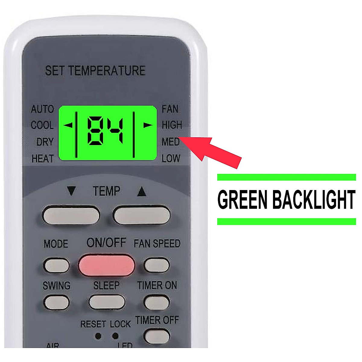 YAOHUIMI Replacement Remote Control for UL-R51M/E WB009GMFI16MLD WB012GMFI16MLD AC Air Conditioner