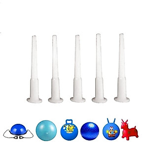 LORJE Fitness Exercise Sport Yoga Ball Inflatable Bed Pool Air Stopper Plug Pin, Exercise Ball Plug Replacement kit, 12Pieces