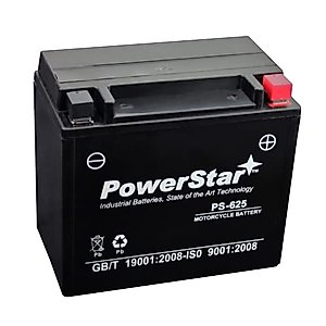 PowerStar PS-625 Replaces ET16L T16L AGM Motorcycle and ATV 12V Battery, 185 Cold Cranking Amps. Replaces: CTX19L-BS, T16L and Others