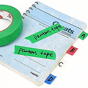 BOMEI PACK 3 Pack Green Painters Tape 0.94-Inches x 55 Yards, Green Painters Masking Tape Bulk for Painting, Labeling, DIY Crafting, Decoration and School Projects