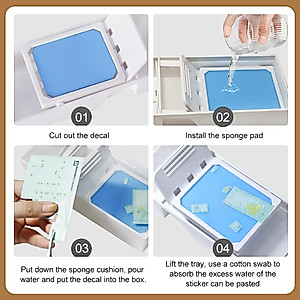 Model Decal Tool, Decal Box With Curved Scissors, Tweezers, Sponge Pad, Gundam Model Crafts, Airplanes, Tanks, Hobbyist Tools PMKJ008