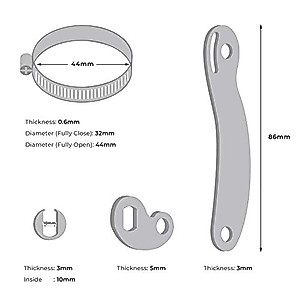 EBIKELING Universal Torque Arm Conversion Kits for Electric Bicycle, EBike Front or Rear Hub Motors and Mid Drive e-Bike Tool for Maintenance, 6 pc Ebike Accessories