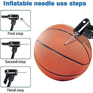 Motorenbau Air Pump Needle 35pcs, Ball Inflation for Basketball, Football, Soccer, Volleyball or Rugby Balls Replacement Pin Inflating with Storage Box Silver