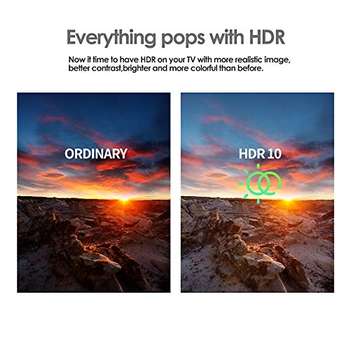 Android 10.0 TV Box, Android Box RAM 2GB ROM 16GB H313 Quad-Core Support 4K 2.4G/5.8G Dual WiFi HD 2.0 Ethernet