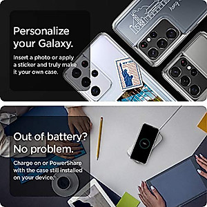 Spigen Ultra Hybrid Designed for Galaxy S21 Ultra Case (2021) - Crystal Clear