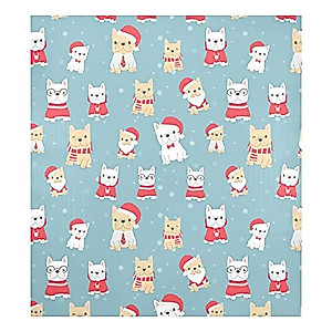 ALAZA Cute French Bulldog Puppy Dog Christmas Large Dishwasher Magnet Magnetic Cover 23x26 in Refrigerator Sticker Washer Kitchen Decor