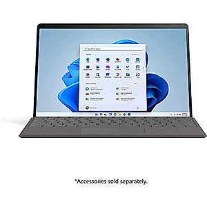 Microsoft Surface Pro X Tablet, 13" PixelSense Touchscreen Display, SQ1, 8GB Memory, 128GB Solid State Drive, Qualcomm Adreno 685 GPU, Windows 11 Home, Surface Laptop, Platinum (Renewed)