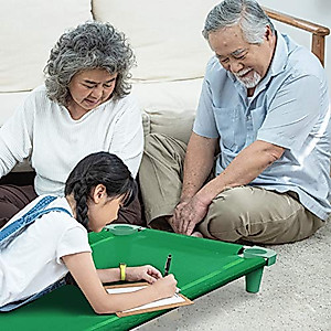 Acrimet Premium Stackable Nap Cot (Stainless Steel Tubes) (Green Cot - Green Feet) (1 Unit)