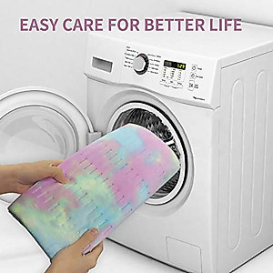 GOQOTOMO Electric Heated Pad for Back/Waist/Abdomen/Sh-oulder/Neck Pain and Cramps Relief - Moist and Dry Heat Therapy with Auto-Off Hot Heating Pad by-Rainbow