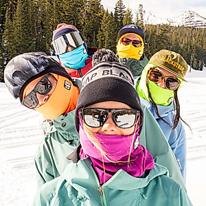 BLACKSTRAP Hood Balaclava Face Mask, Dual Layer Cold Weather Headwear for Men and Women (Floral Retro)