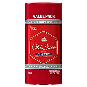 Old Spice Classic Original Scent Deodorant for Men, 3.25 oz (Pack of 2)