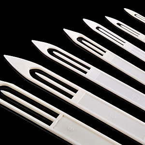 Net Repair Kit Needle - 7PCS Plastic Fishing Netting Needle Shuttles Set Fishing Line Repair Netting Needle Cast Nets for Fishing Size 3 4 5 6 7 8 9