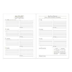 Legacy Pretty Petals Blue 8.5 x 7.25 Paper Seedlings 17 Month 2023-2024 Faith Planner