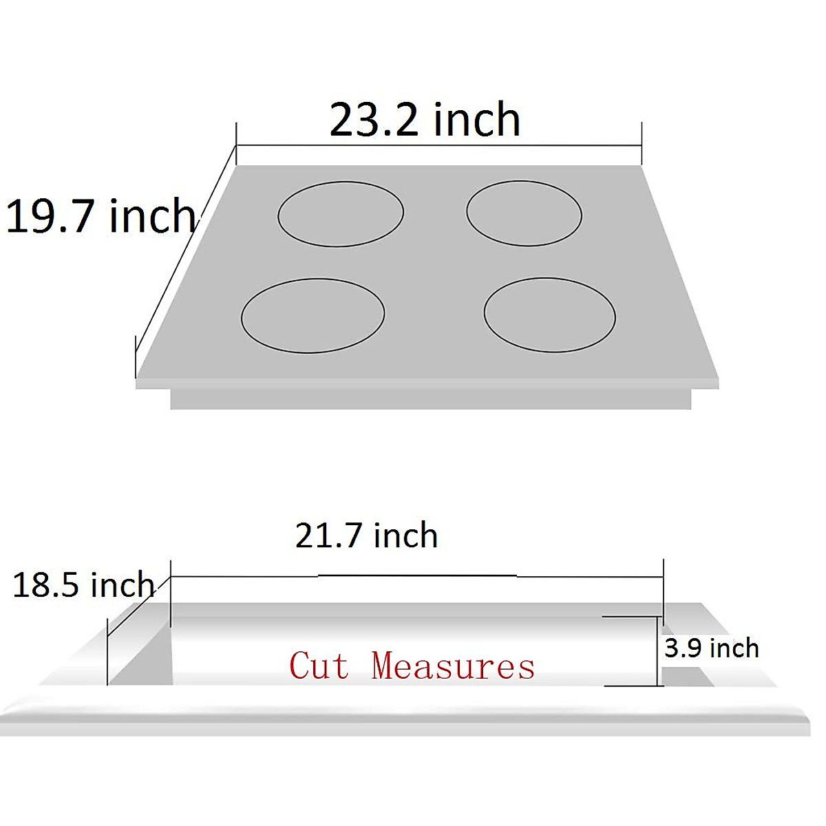 Deli-kit® 24 inch LPG/NG Gas Cooktop Dual Fuel Sealed 4 Burners Stainless Steel Gas Cooktop 4 Burners Drop-In Gas Hob DK245-A02 Gas Cooker