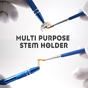 Keyboard Lube Kits 5PCS Contain GPL 205G0 Grease 0.17oz, Stem Holder Keycap Puller Lube Brush, and Switch Puller, Universal Switch Lubricant for Mechanical Keyboard Switches and Stabilizer