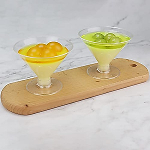 WUWEOT 60 Pack Plastic Martini Glasses, 5 Oz Unbreakable Tall Cocktail Glasses, Appetizer Dessert Cups Drinkware for Home Bar Restaurant Party Supply