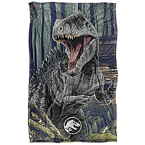 Jurassic World: Dominion Blanket, 36"x58" Giganotosaurus Silky Touch Super Soft Throw Blanket