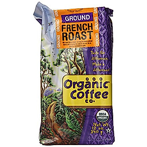 The Organic Coffee Company Ground Coffee, French Roast, 12 Ounce
