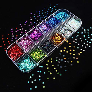 Diarypiece Fluorescent Sequins Flakes Resin Epoxy Mold, for Jewelry Filling Glow in the Dark Holographics Glitter